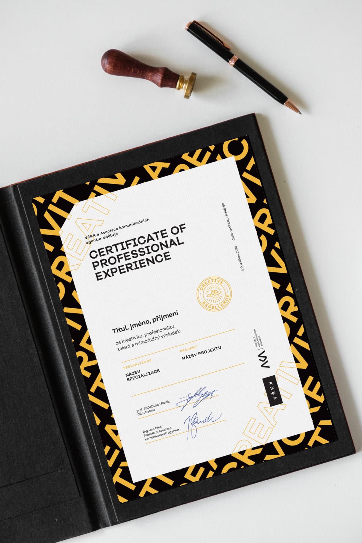 Professional Certificate - Prague School of Creative Communication